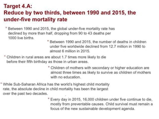 Mdg4: Reduce Child Mortality | PPTX
