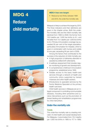 Mdg 4 reduce child mortality | PDF