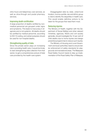 Mdg 4 reduce child mortality | PDF | Infectious Diseases | Diseases and ...