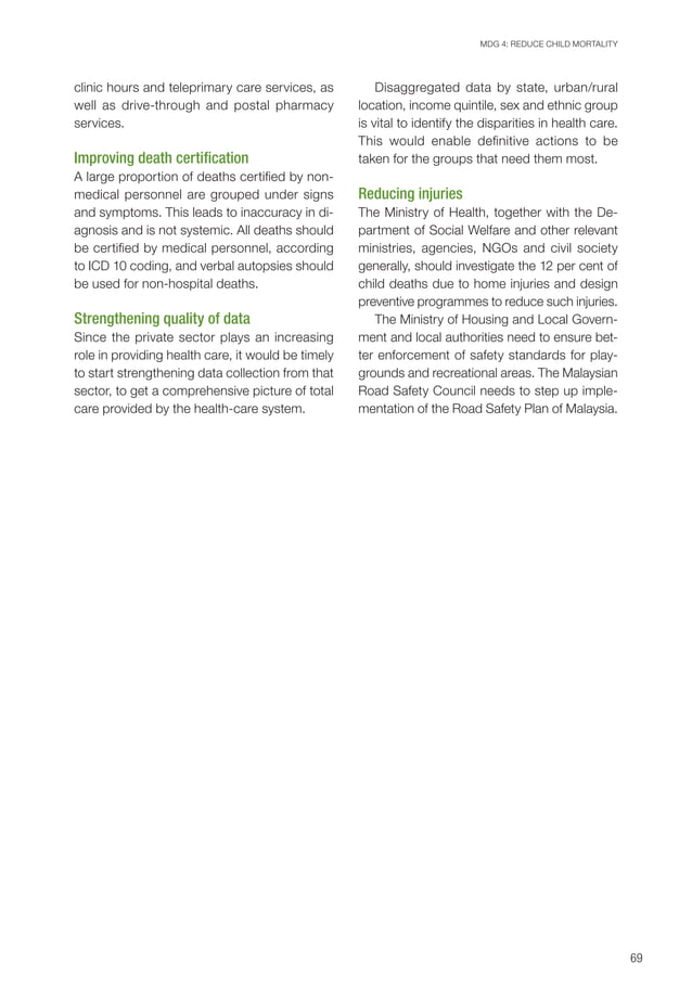 Mdg 4 reduce child mortality | PDF | Infectious Diseases | Diseases and ...