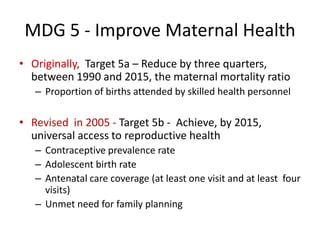 Mdg 5 | PPT