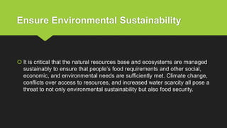 Ensure Environmental Sustainability