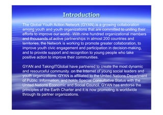 GYAN and the UN MDGs | PDF | Non-Profit Organizations | Industries
