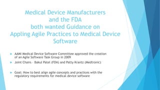 MDG Agile for Medical Device Software | PPTX