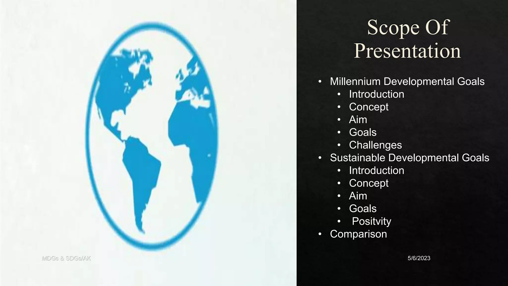 MDG and SDG Goals.pptx