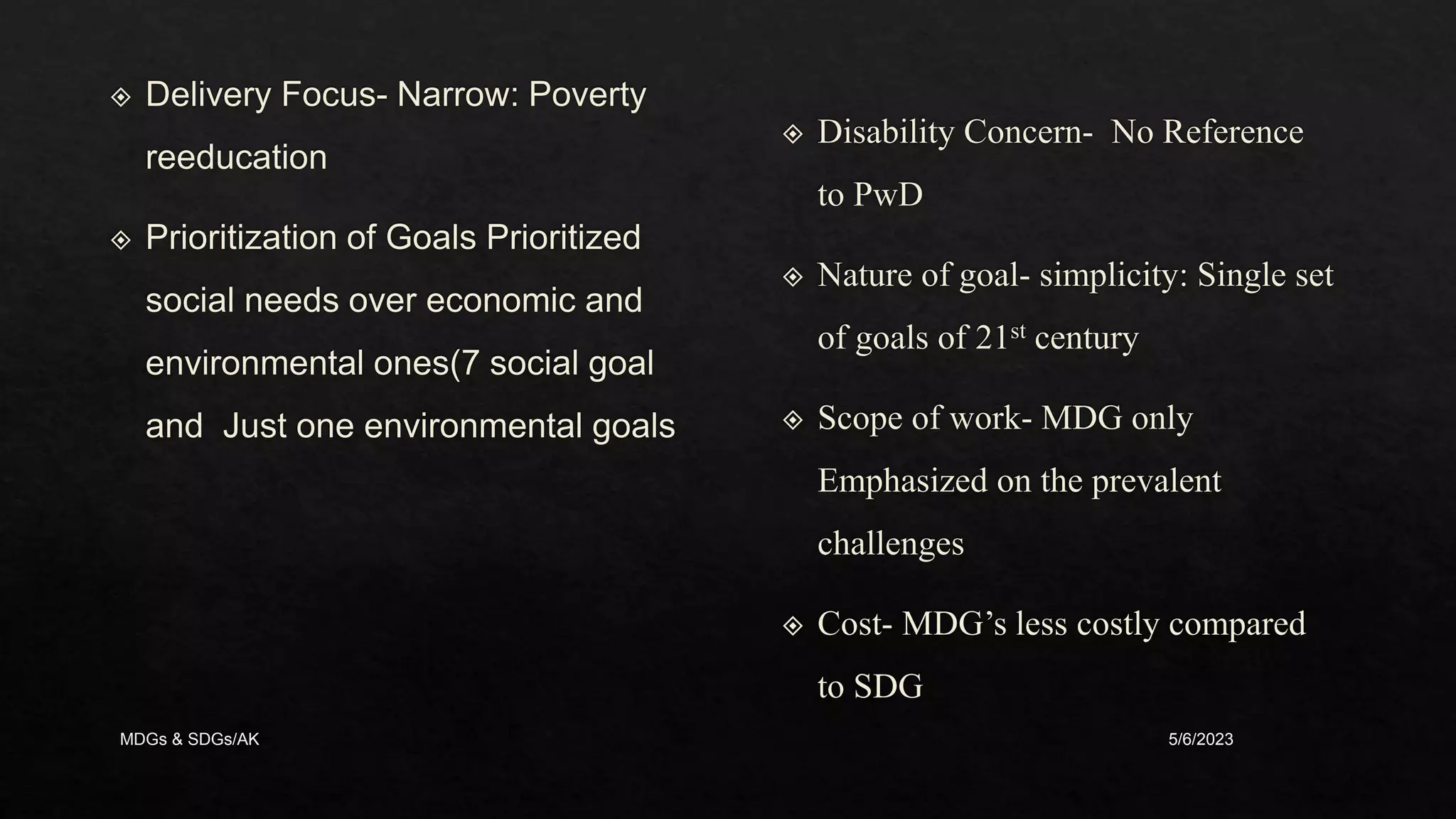 MDG and SDG Goals.pptx