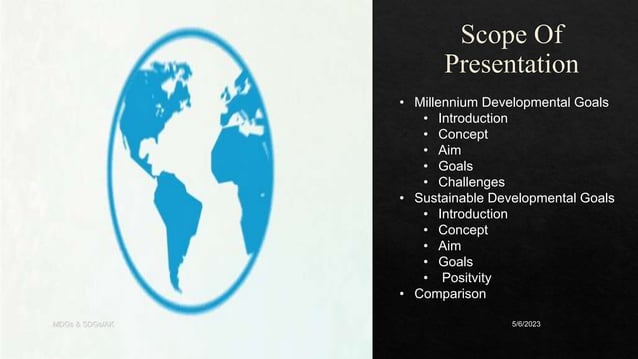 MDG and SDG Goals.pptx | Economy | Business and Finance