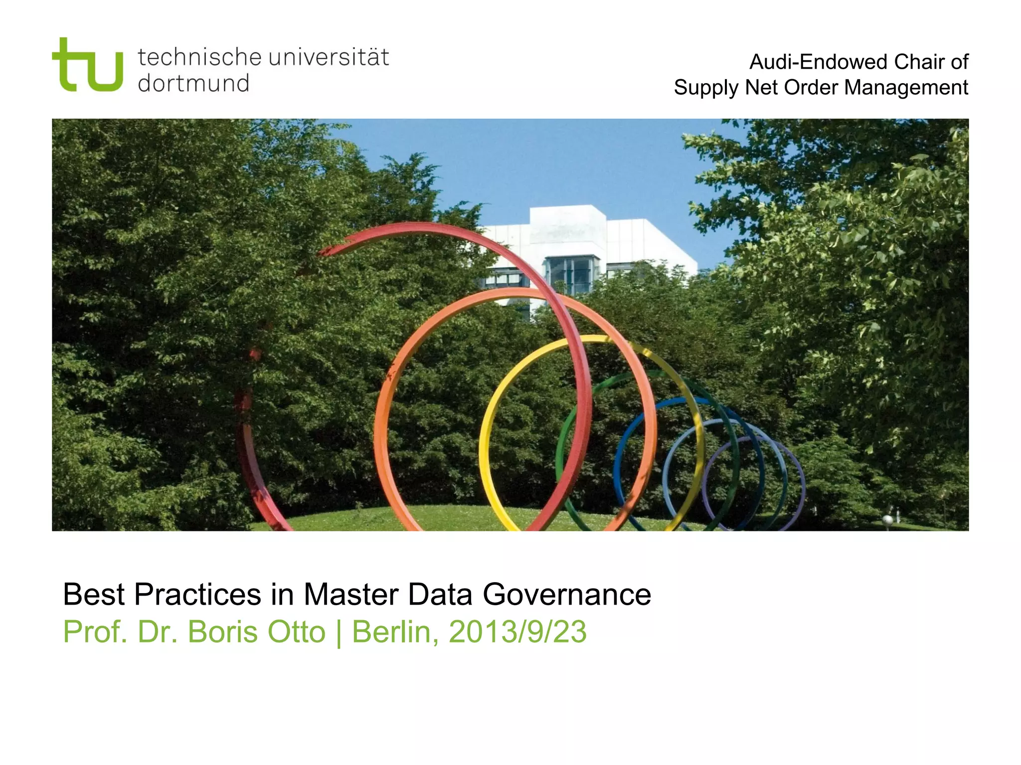 Master Data Governance Best Practices | PDF