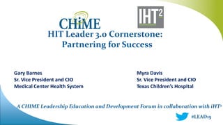 2015 Houston CHIME Lead Forum | PDF