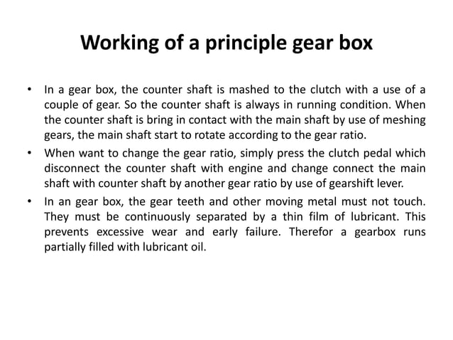 Design of Gear Box | PPTX