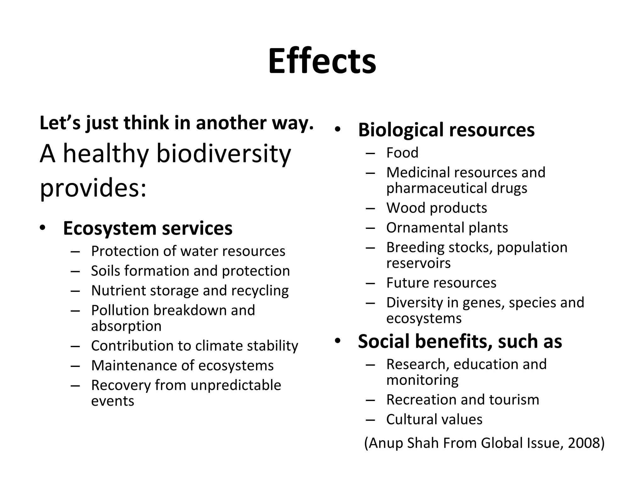 Reduce the Loss of Biodiversity - By Olivia | PPT