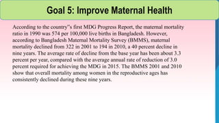 MDG Goals for Bangladesh | PPTX
