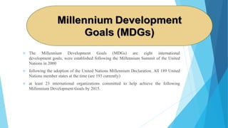 MDG Goals for Bangladesh | PPTX