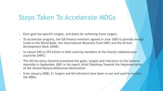 MDG Goals for Bangladesh | PPTX