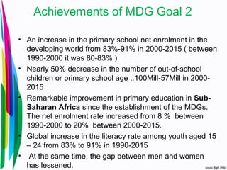 Mdg goals 1-4 ppt | PPT
