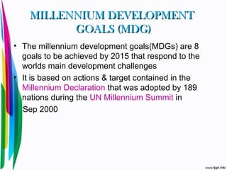 Mdg goals 1-4 ppt | PPT
