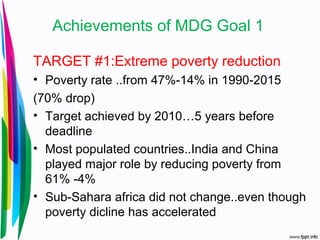 Mdg goals 1-4 ppt | PPT