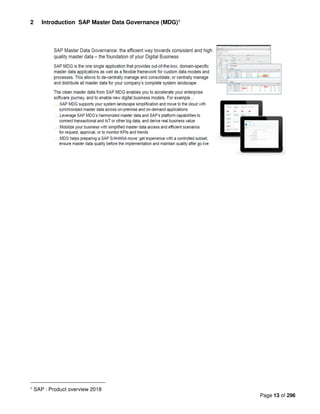 MDG GUIDE SAP GOVENANCE LEARN PRACTICE ANYONE | PDF