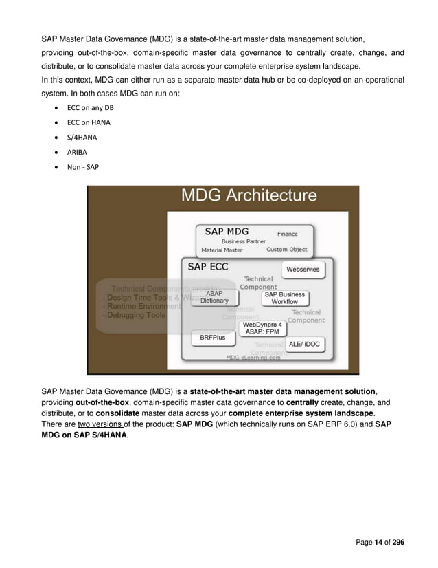 MDG GUIDE SAP GOVENANCE LEARN PRACTICE ANYONE | PDF | Databases ...