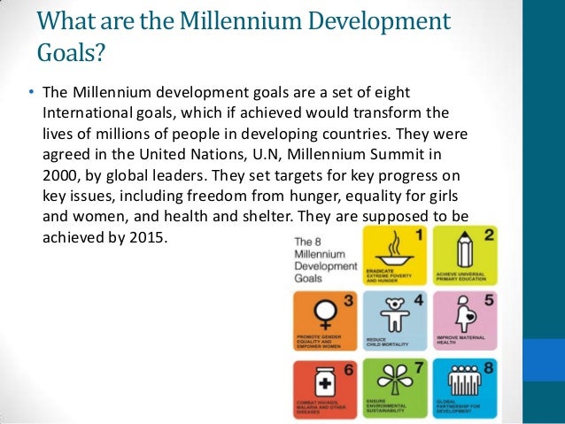 Millennium Development Goal 1