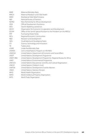 MDG Report 2014 - Assessing Progress in Africa towards the Millennium Development Goals | PDF