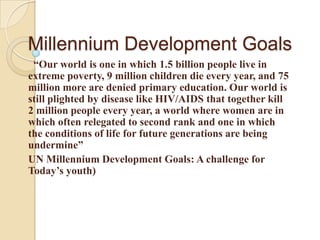 Millennium Development Goals | PPTX