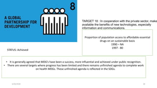 Millenium development goals | PPTX