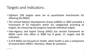 Millenium development goals | PPTX