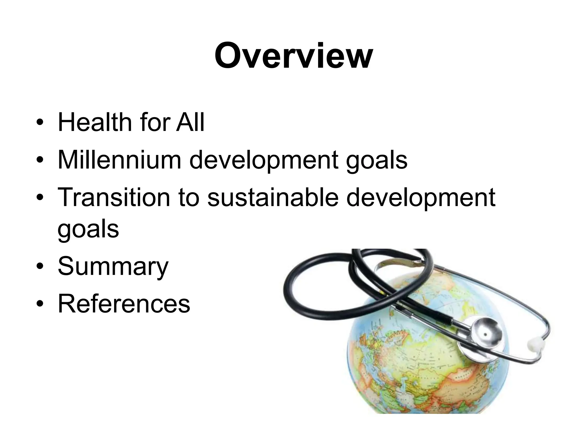 Sustainable Development Goals (SDGs) Millennium Development. Goals (MDGs) | PPTX