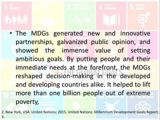 MDGs to SDGs | PPTX