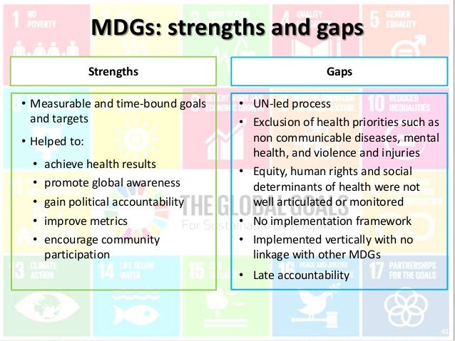 MDGs to SDGs
