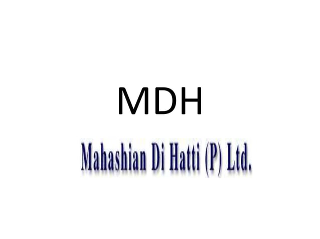 Mdh | PPTX