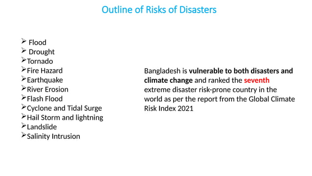 introduction about disaster risk reduction | PPT