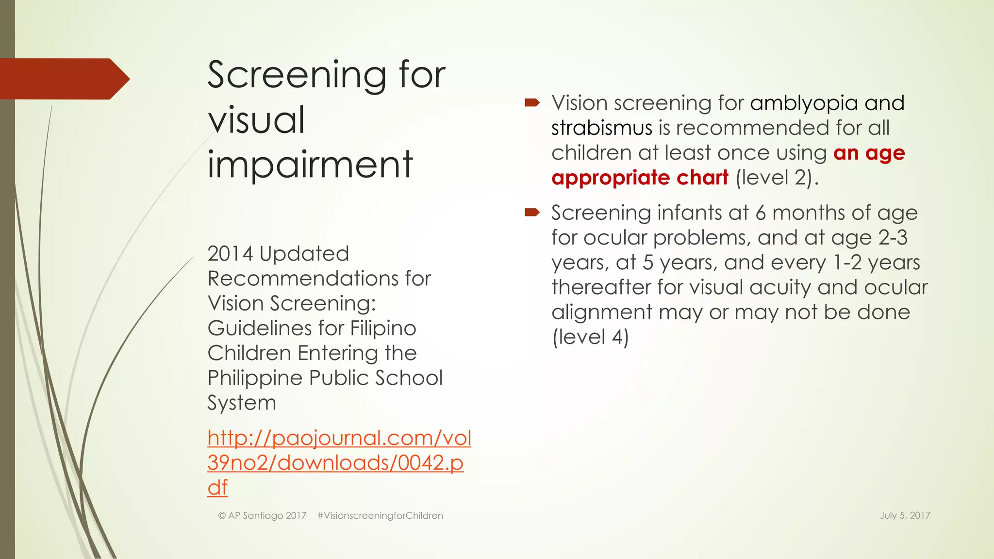 Vision Screening for Children, #StopLookandListen | PDF
