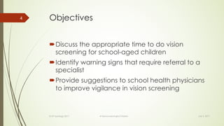 Vision Screening for Children, #StopLookandListen | PDF