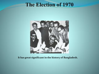 election of 1970 and liberation in 1971 showing slide | PPT