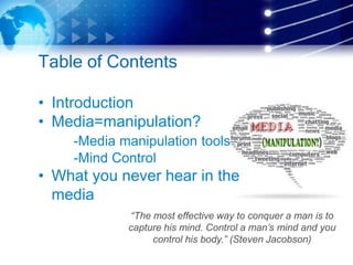 Médiamanipuláció | PPT
