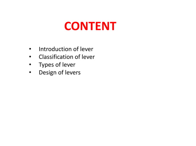 lever | PPTX | Physics | Science