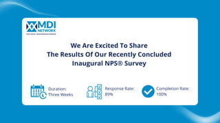 MDI NetworX Announces Excellent Net Promoter Score - 2023 | PDF