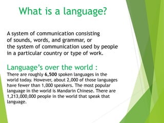 ENGLISH AS A GLOBAL LANGUAGE BY IRFAN | PPTX