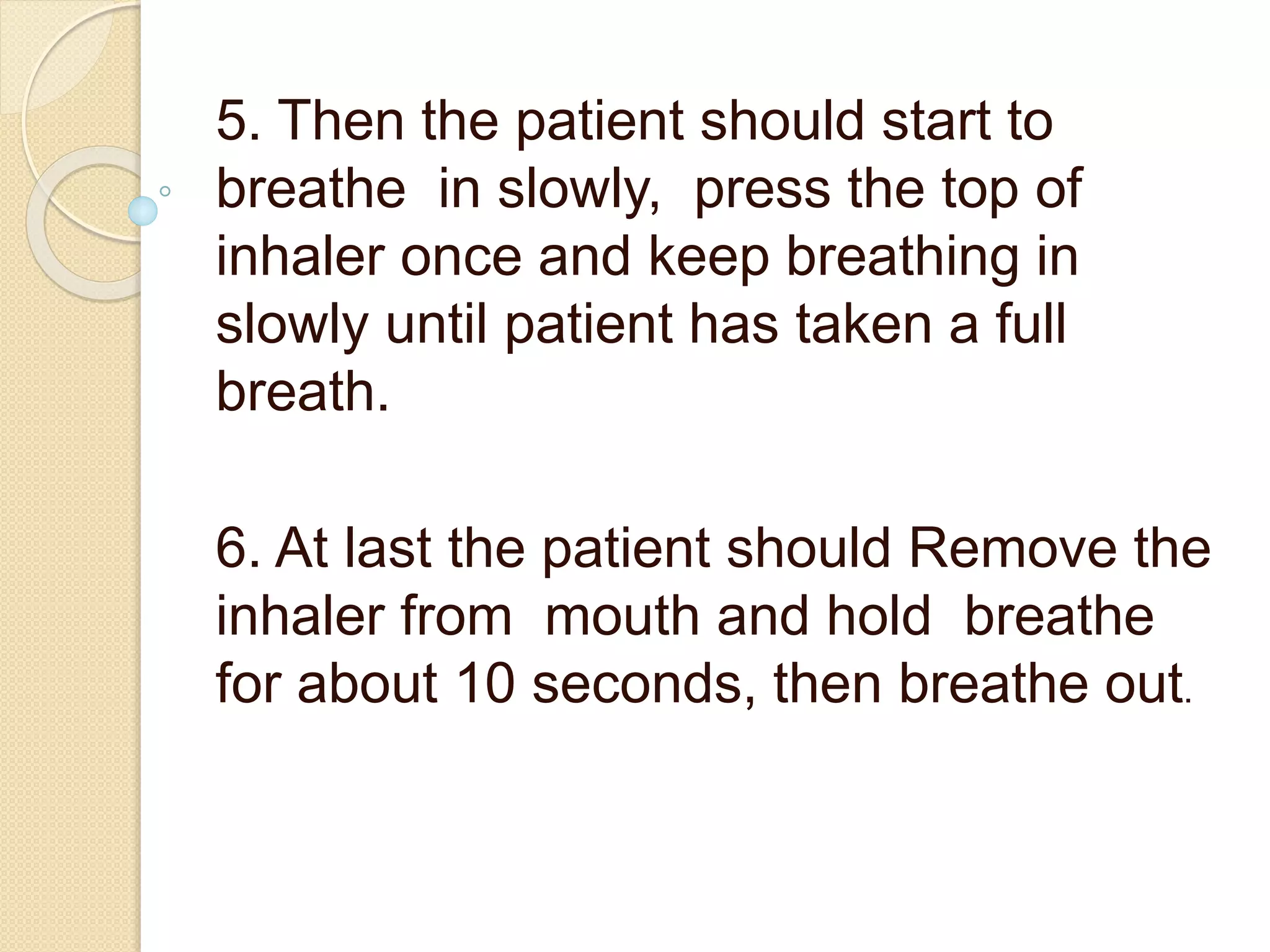 Metered Dose Inhalers ( MDIs) | PPTX | Lung and Respiratory Health ...