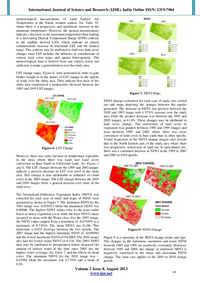 Effects of Vegetation Change and Land Use/ Land Cover Change on Land