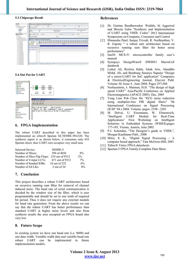 Noise Immune and Area Optimized Serial Interface for FPGA based Industrial Interfaces | PDF