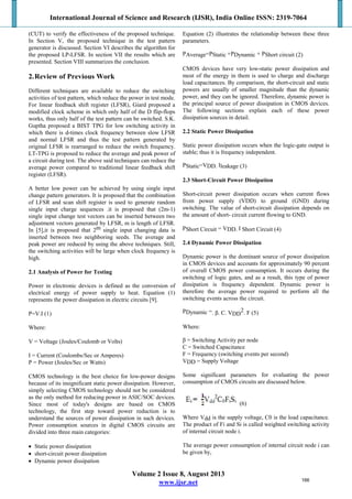 Implementation of Low Power Test Pattern Generator Using LFSR | PDF ...