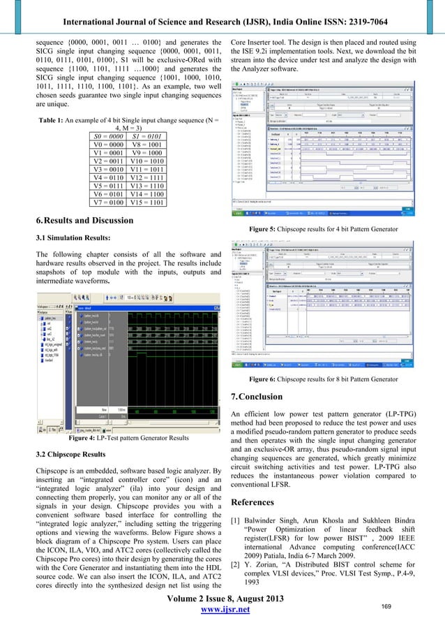 Implementation Of Low Power Test Pattern Generator Using Lfsr Pdf Computer Software And