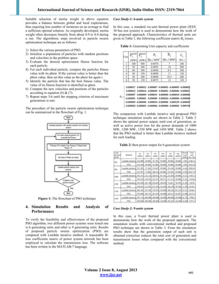 A Case Study of Economic Load Dispatch for a Thermal Power Plant using Particle Swarm ...
