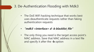 Kali linux how to use mdk3 to unlock rate limiting - muslihu