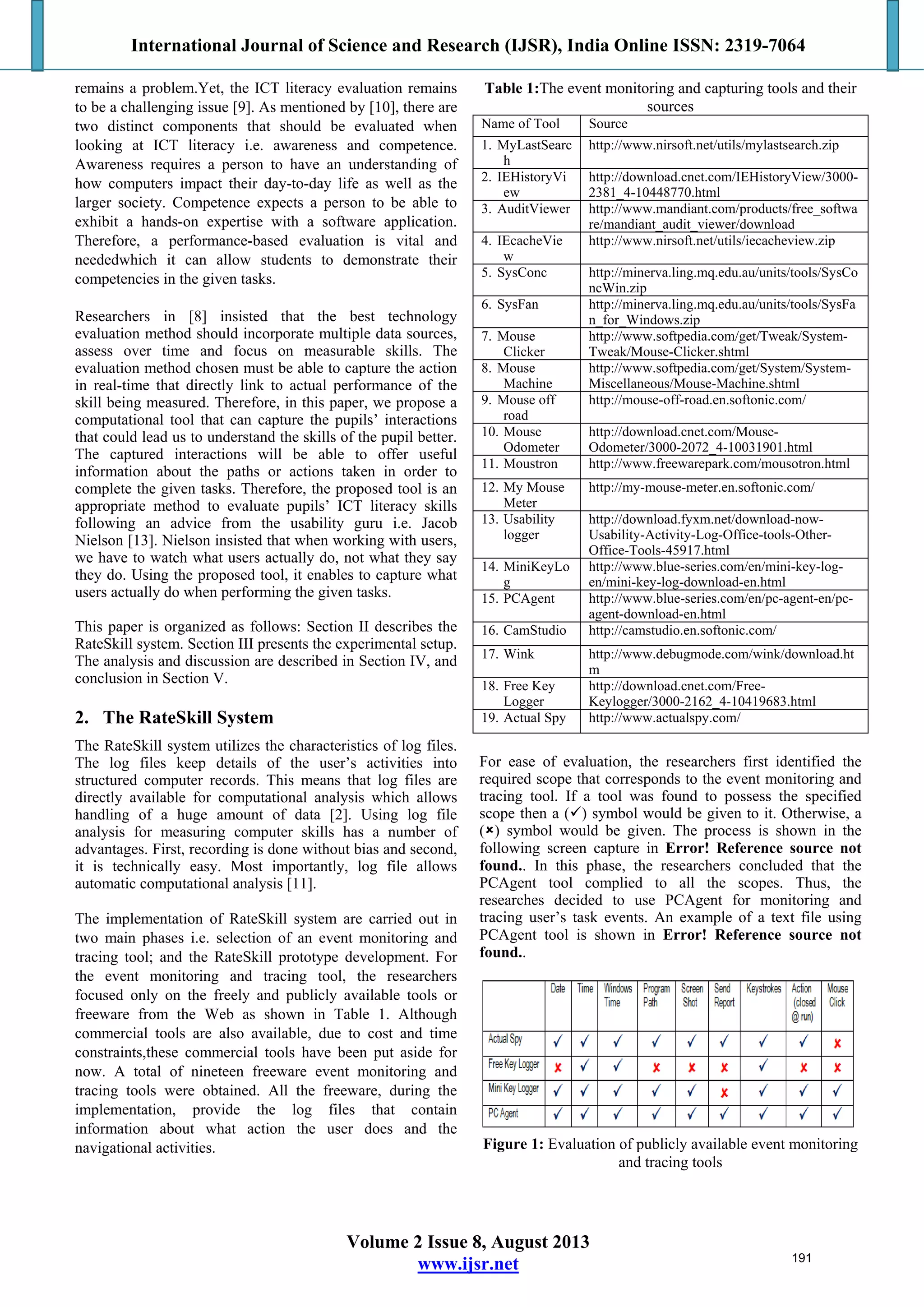 Automated ICT Literacy Skill Assessment Using RateSkill System | PDF