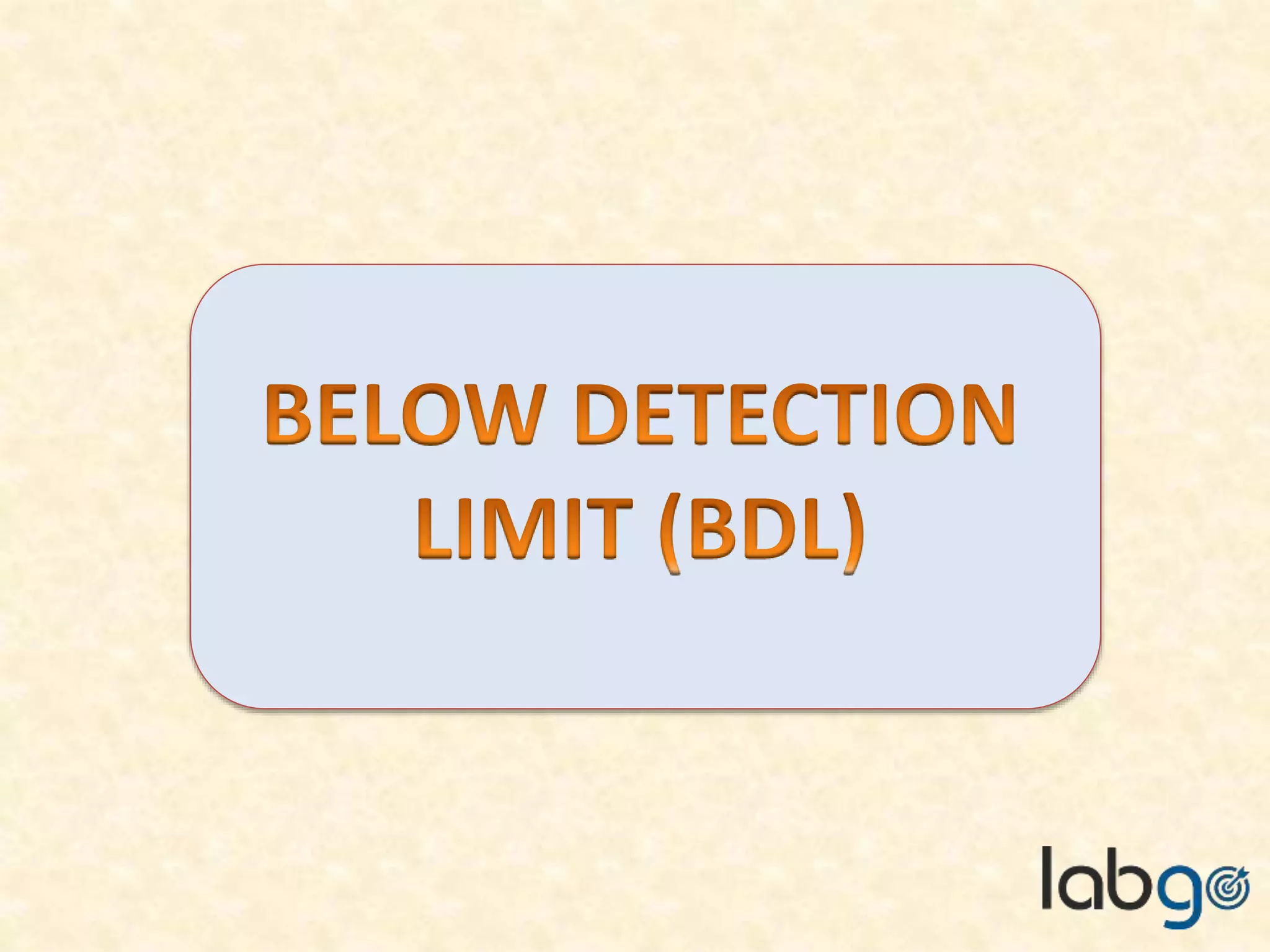 Method Validation - Instrument Detection Limit | PPT Method Validation - Instrument Detection Limit | PPT