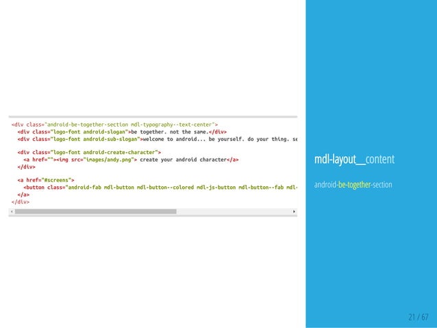 introduction to material design lite MDL | PPT